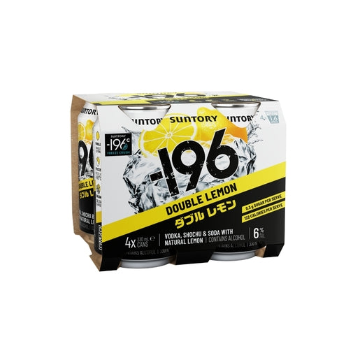 Minus 196 Double Lemon 4 pack – Warehouse Liquor Store